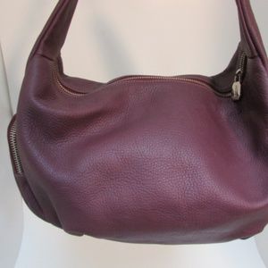 Prune | Bags | Prune Dark Burgundy Pebble Leather Shoulder Bag | Poshmark